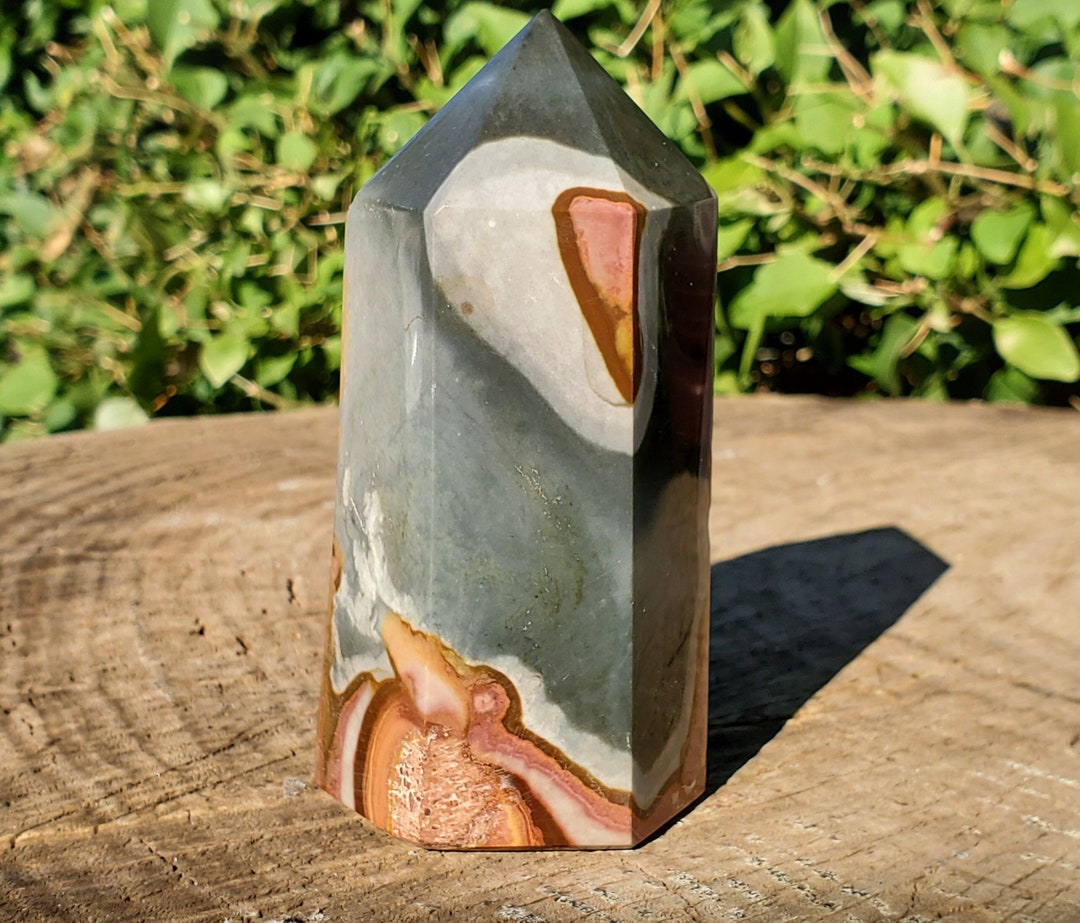 Polychrome Jasper Tower Madagascar Jasper Angelic Pastels 390 Grams - Etsy