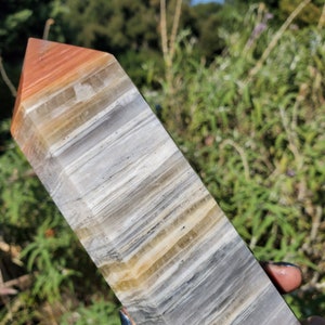 Seven Colors Banded Calcite Crystal Tower 910 Gram | 2lbs 1oz - Etsy