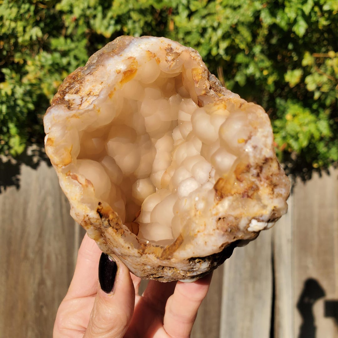 Raw Botryoidal Geode Cave Bubble Agate Crystal Cabinet Freeform ...