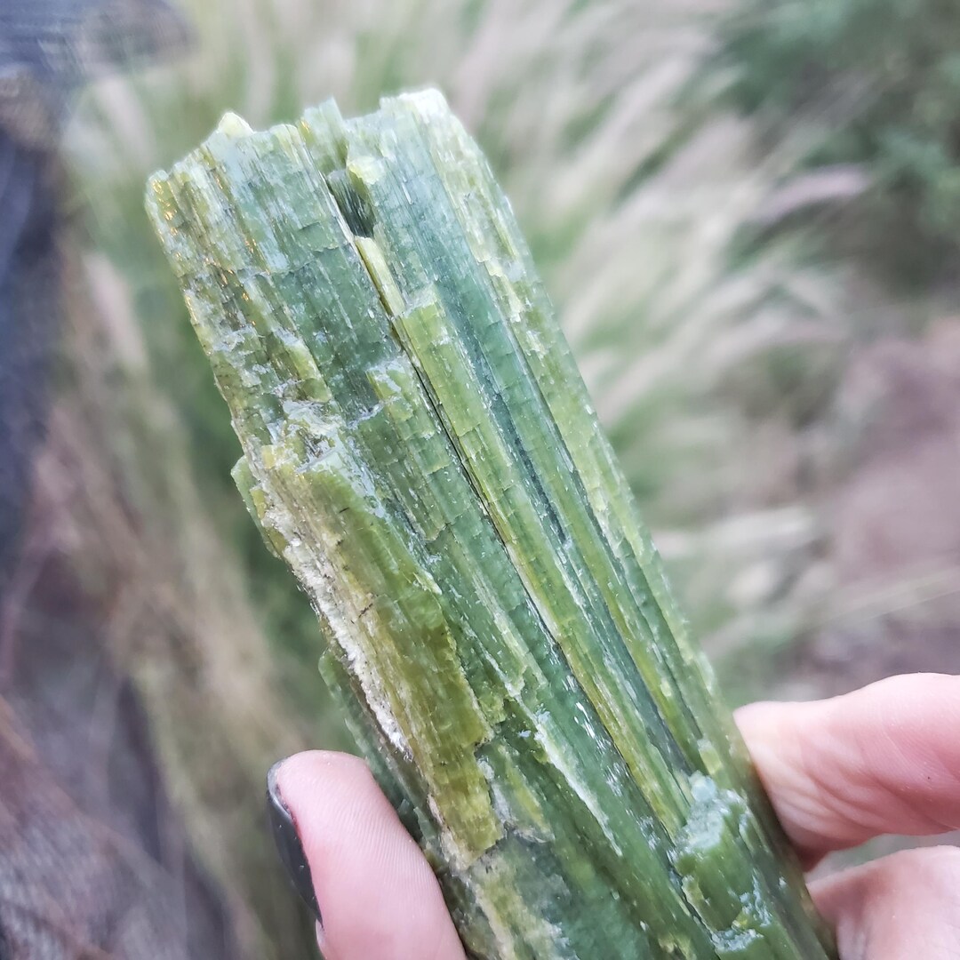 Raw Green Tremolite Crystal Pakistan Mined Specimen L A Grade 158 Grams ...
