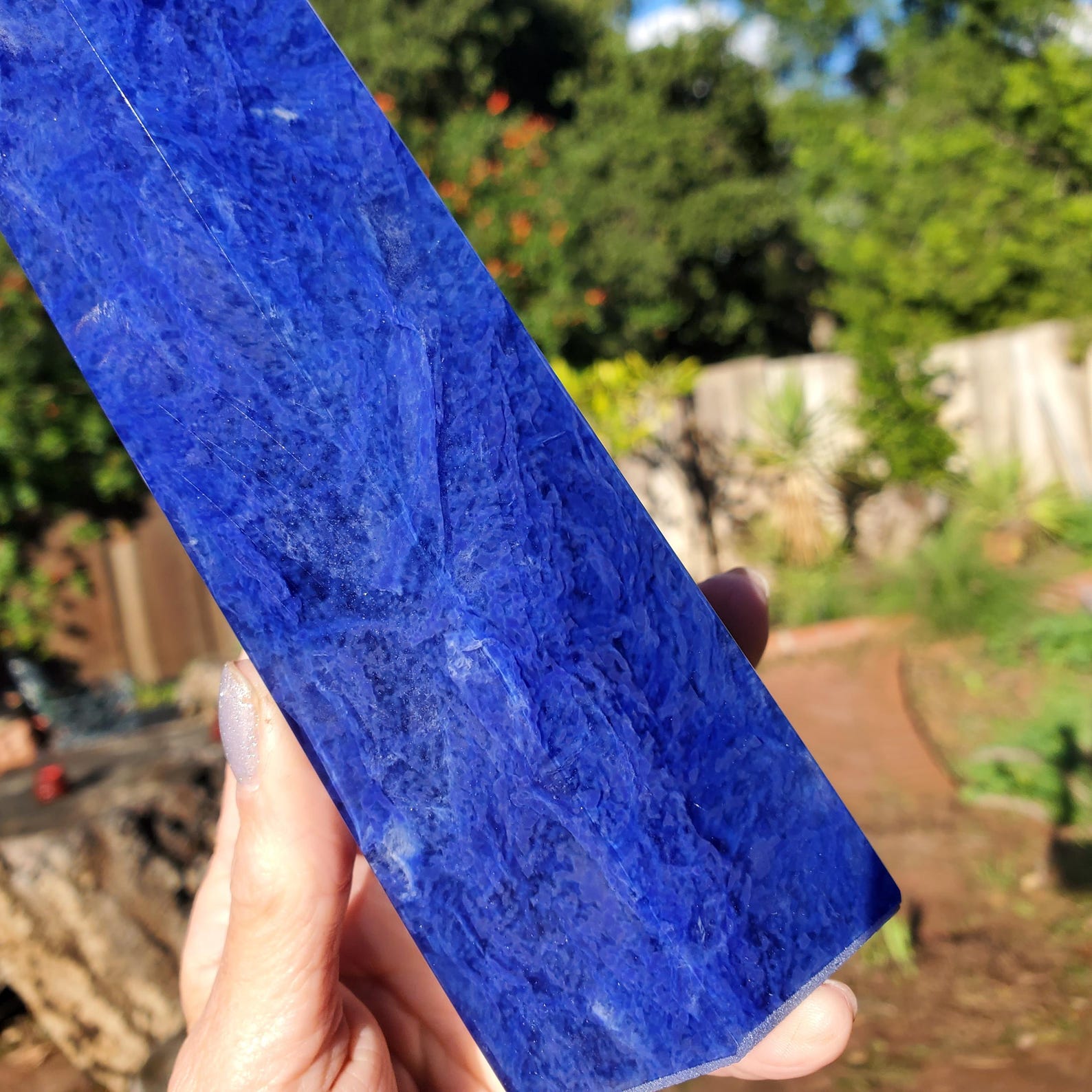 Quartz Smelting Royal Blue Swirly Stripes Crystal Tower | 730 Grams - Etsy