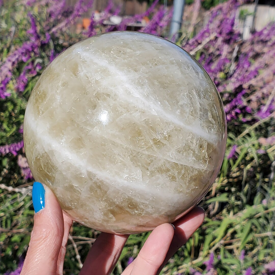 Citrine Crystal Flashy Sphere A Grade 2050 Grams 115 Mm - Etsy