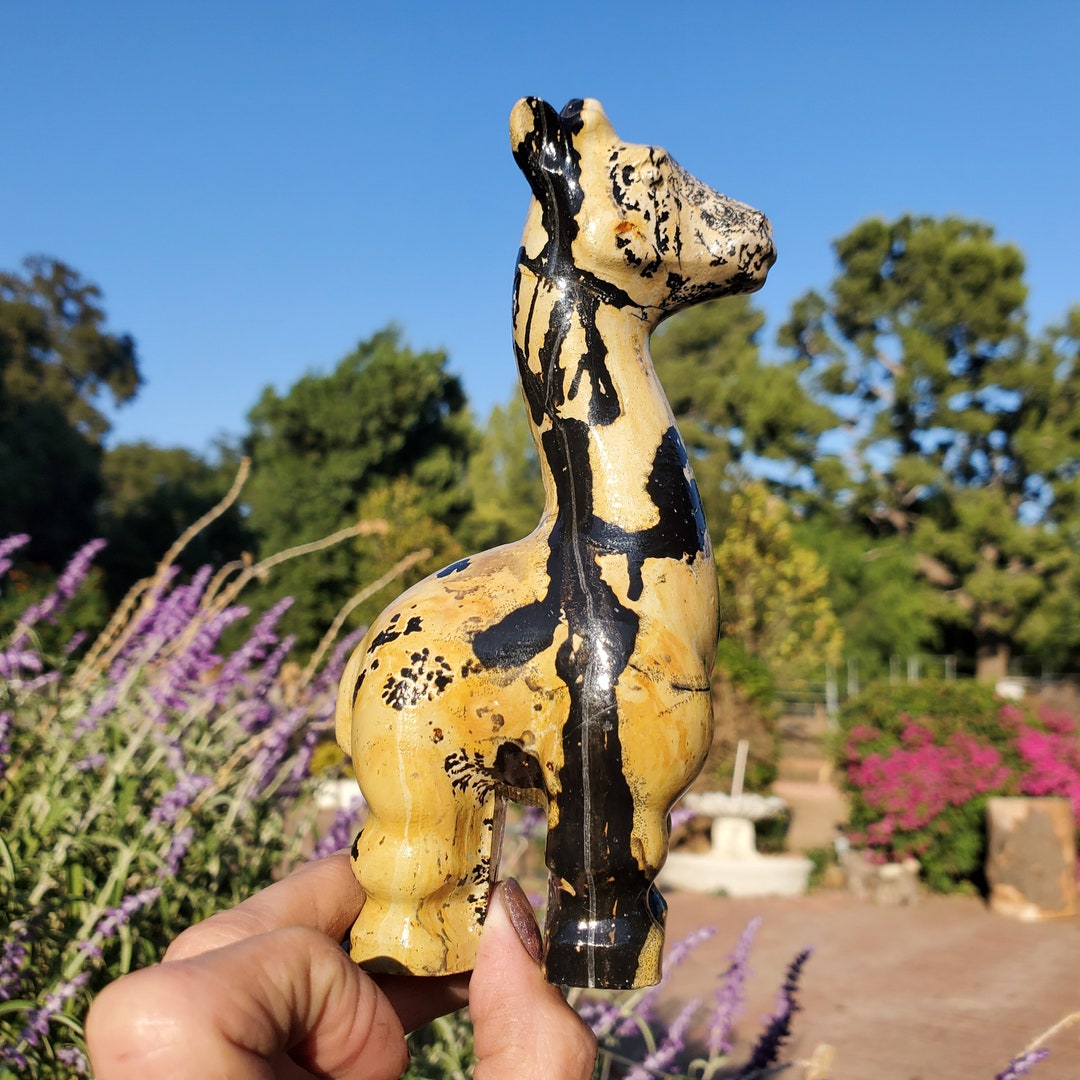 Giraffe Picture Stone A Grade Crystal Figurine Carving 390 Grams - Etsy