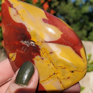 Mookaite Yellow Red Crystal Rhombus Freeform 128 Grams - Etsy
