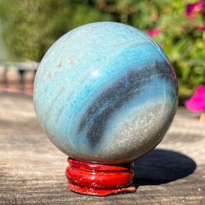 Light Blue Trolleite Crystal Sphere Banded 306 Grams 64 MM - Etsy