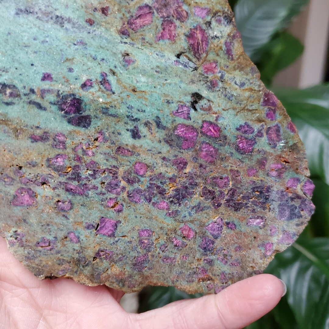 Ruby Fuchsite Crystal Polished Display Specimen Slab 384 Grams - Etsy