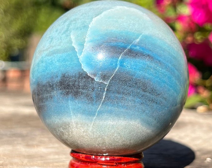 Light Blue Trolleite Crystal Sphere Banded 306 Grams 64 MM - Etsy