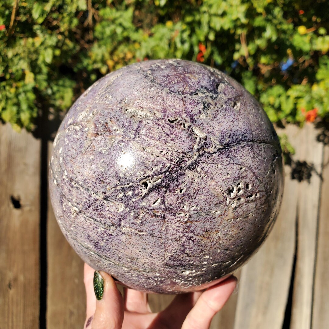 8lbs+ Purple Sphalerite Polished Crystal Ball Sphere | A Grade | 3940 ...