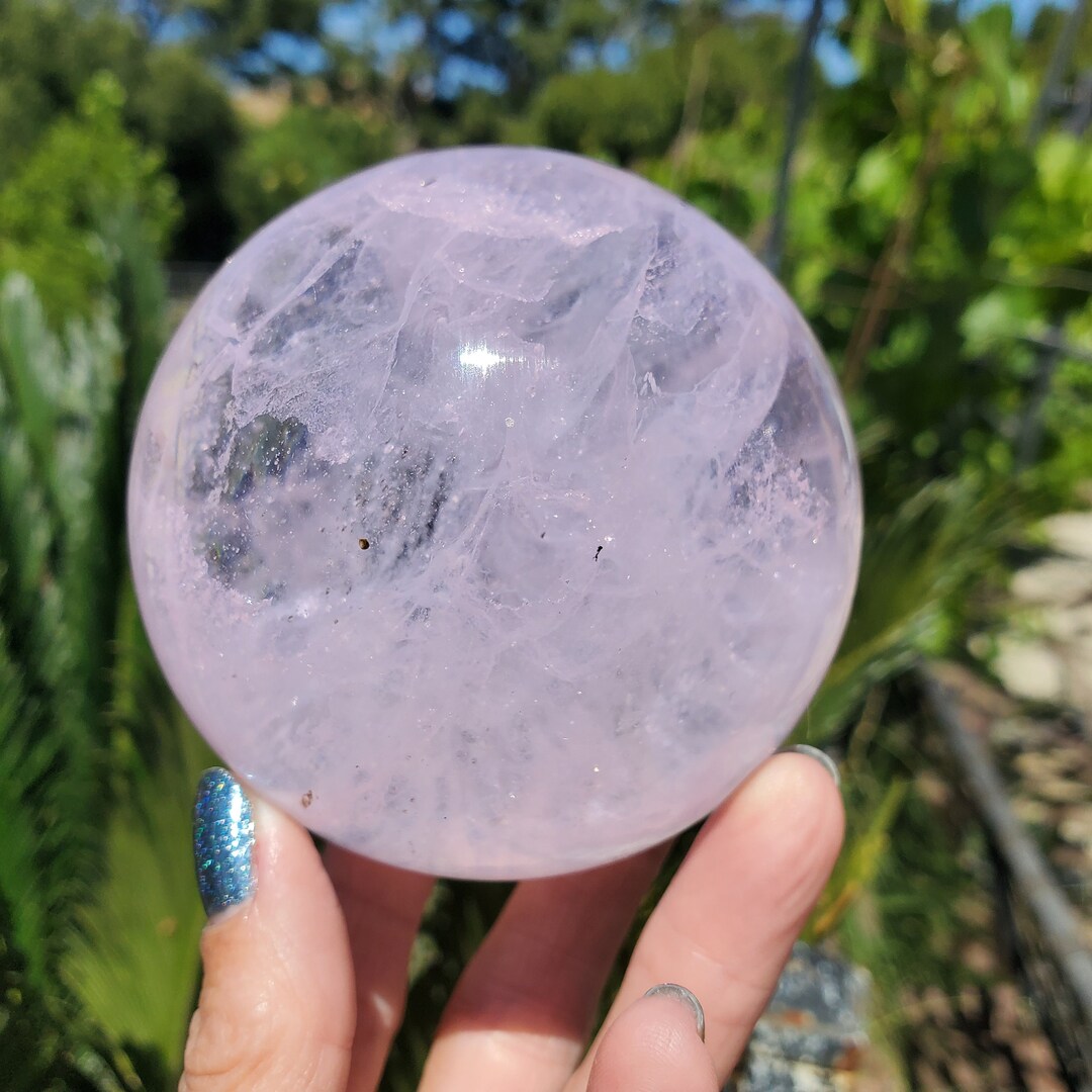 Quartz Smelting Candy Floss Pink Crystal Sphere 656 Grams 1lb 7oz 83mm ...