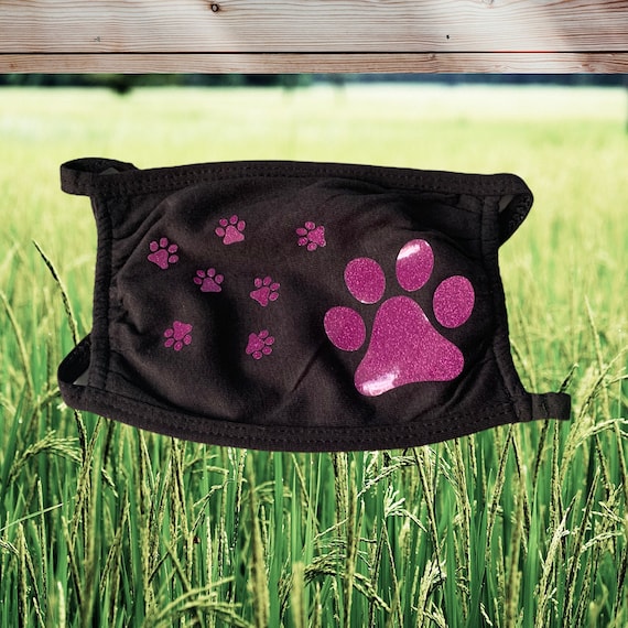 Paw Print Face Mask | Etsy