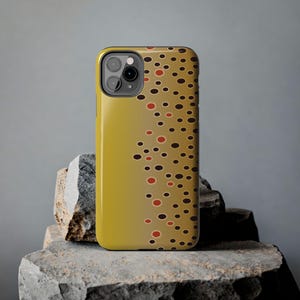 Brown Trout Skin Pattern iPhone Case | Gradient | Tough Phone Case - Etsy