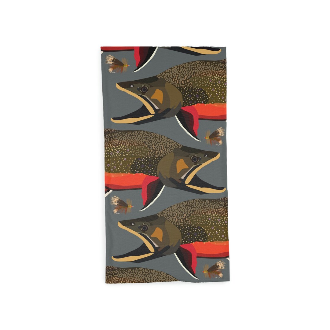Brook Trout and Dry Fly - Tube Scarf - Buff - Etsy