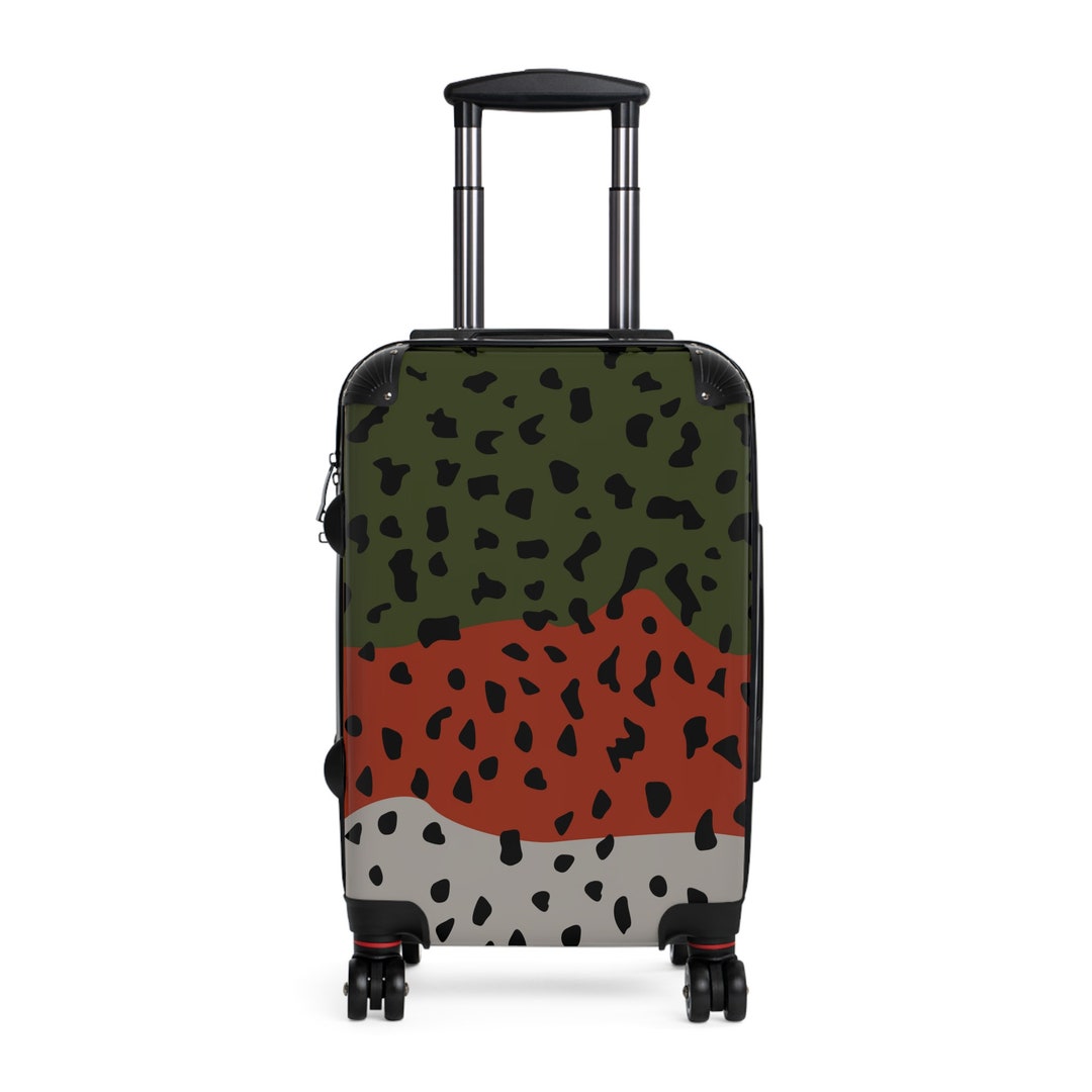 Rainbow Trout Skin Pattern Suitcase | Fish Travel Case - Etsy