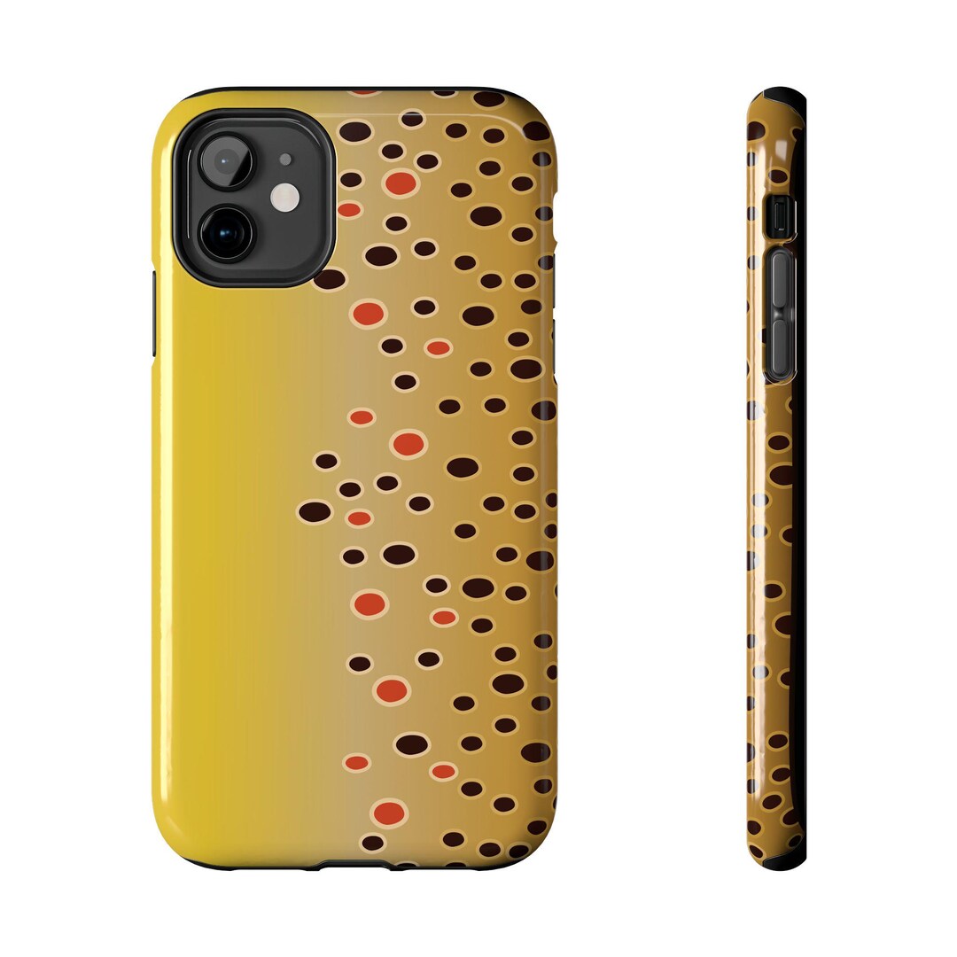 Brown Trout Skin Pattern iPhone Case | Gradient | Tough Phone Case - Etsy
