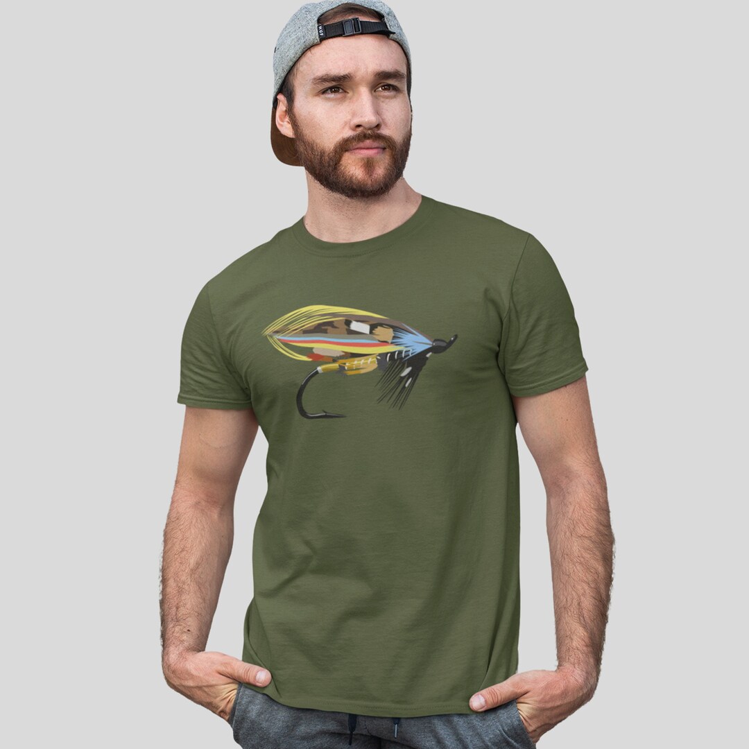Classic Salmon Fly | Fly Fishing T-shirt | Fly Tying Shirt - Etsy