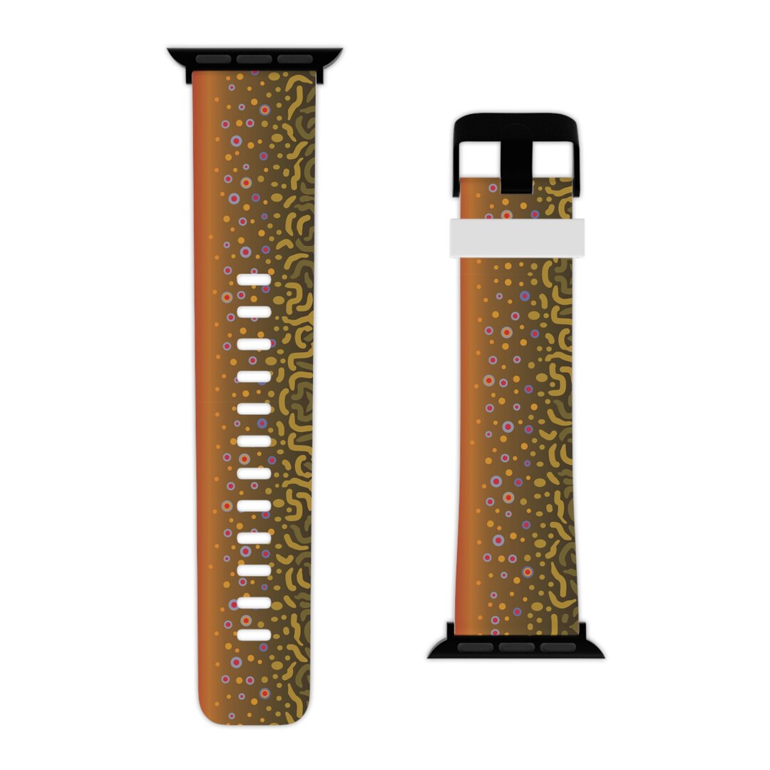 Brook Trout Skin Watch Band | Gradient | Fishing Watch Band for Apple ...