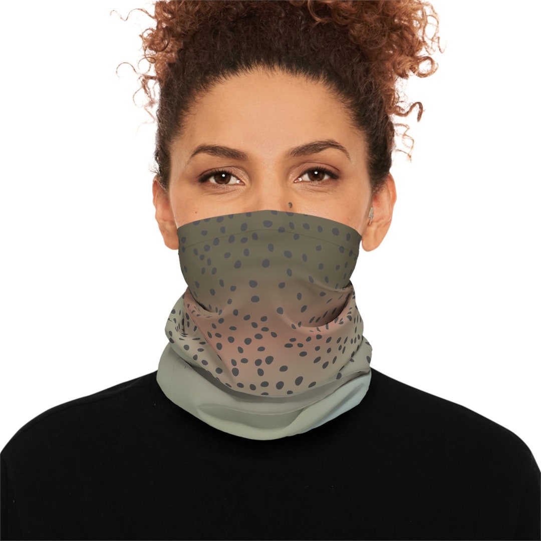 Rainbow Trout Skin Pattern Neck Gaiter | Fishing Buff | Sun Protection ...