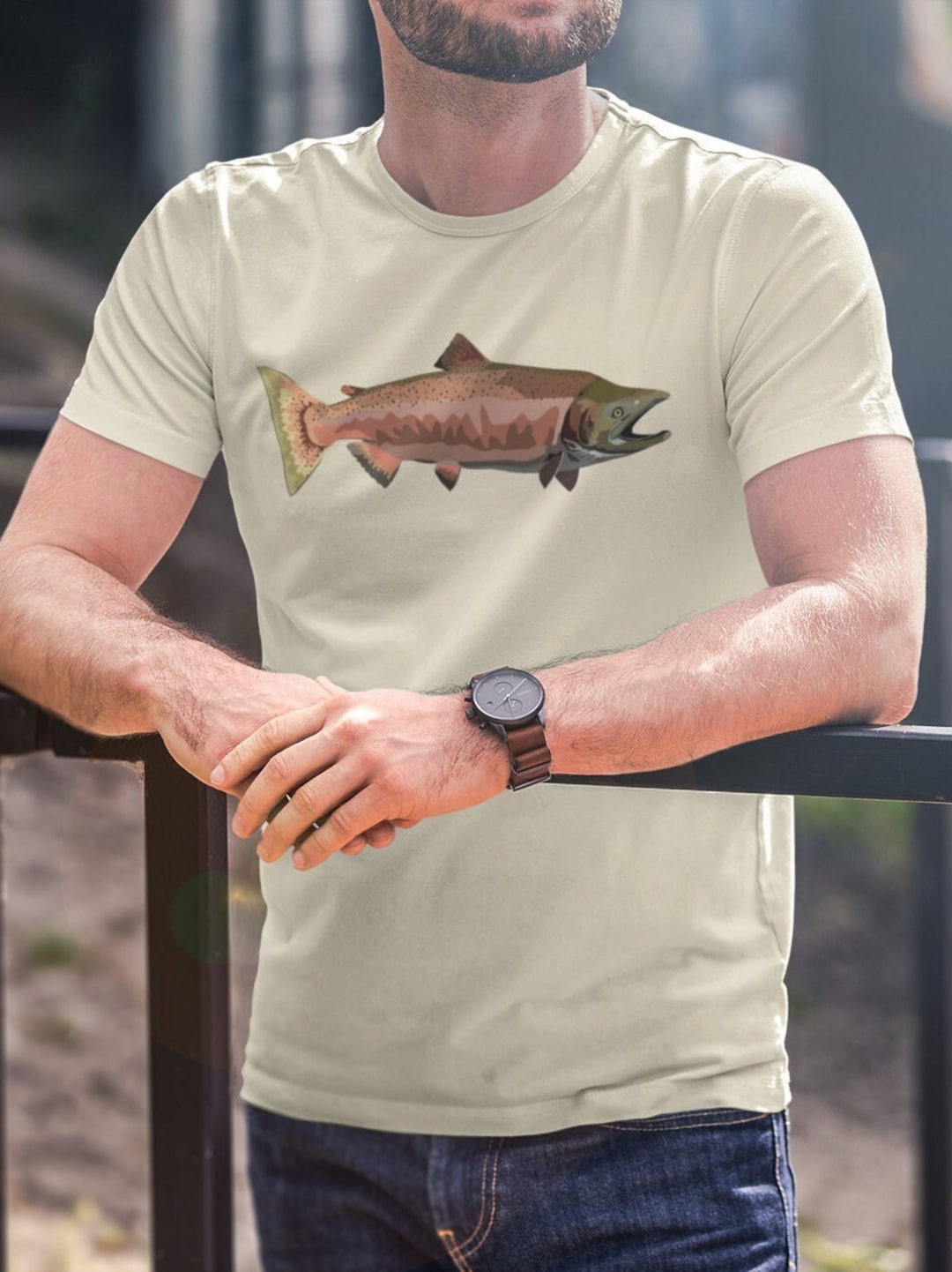 King Salmon | Chinook Salmon | Fish T-shirt - Etsy