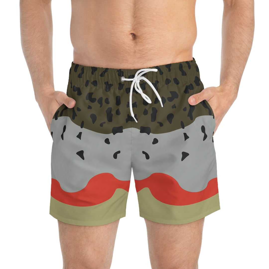 Cutthroat Trout Skin Pattern Swimsuit | Fish Swim Trunks - Etsy