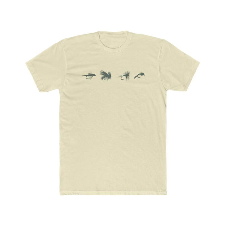 Fly Fishing Flies Silhouette T-shirt Fly Fishing Shirt - Etsy