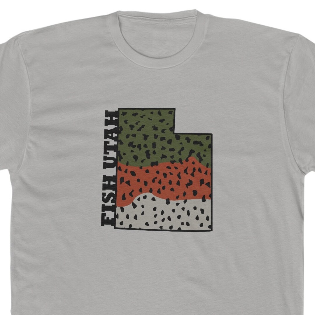 Fish Utah | Rainbow Trout Shirt | Fishing T-shirt - Etsy