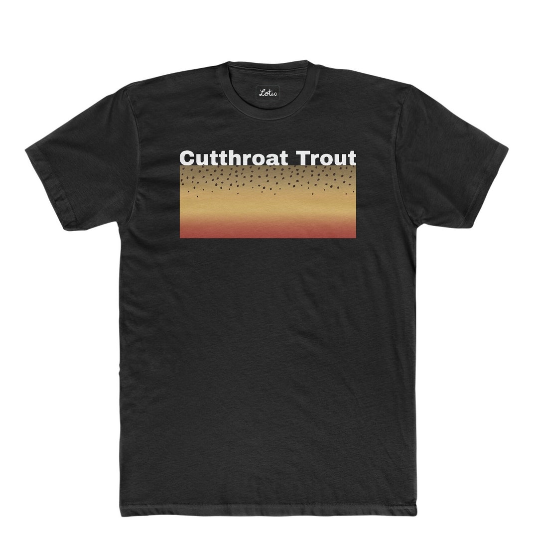 Cutthroat Trout Skin T-shirt Gradient Fishing Tee - Etsy