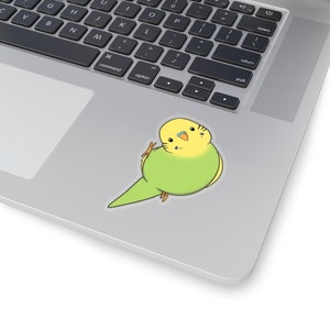 Cute Budgie Sticker | Cute Bird Stickers, Parakeet Sticker, Kawaii ...