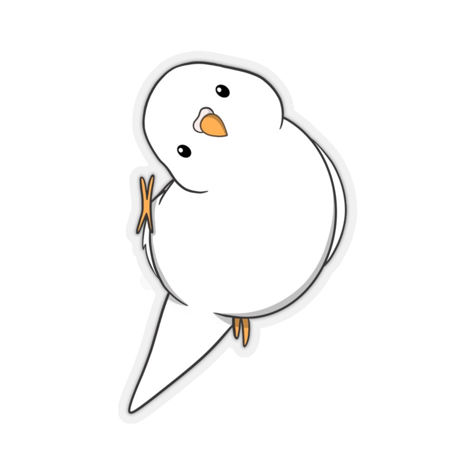 Cute Budgie Sticker Cute Bird Stickers Parakeet Sticker - Etsy