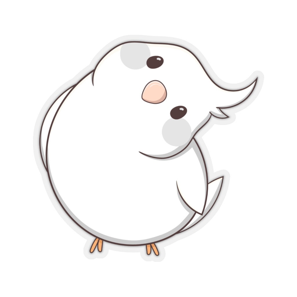 Cuddly Cockatiel Sticker Cute Birb Stickers Kawaii | Etsy