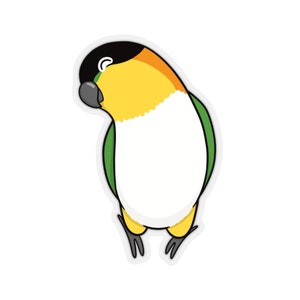 Happy Caique Sticker Parrot Stickers, Cute Bird Stickers, Birb Laptop ...