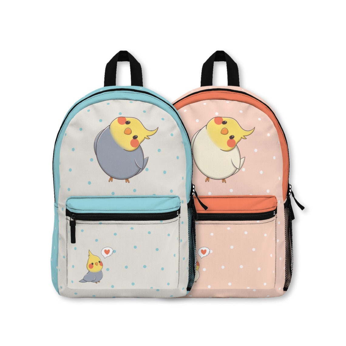 Cute Cockatiel Backpack Bird School Bag Kawaii Backpack - Etsy
