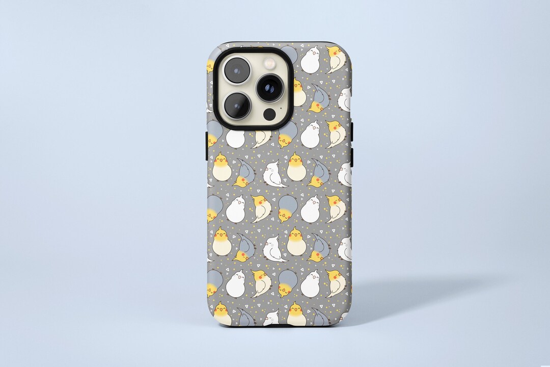 Cute Cockatiel Tough Phone Case Bird Phone Case, Cockatiel Gift, Kawaii ...
