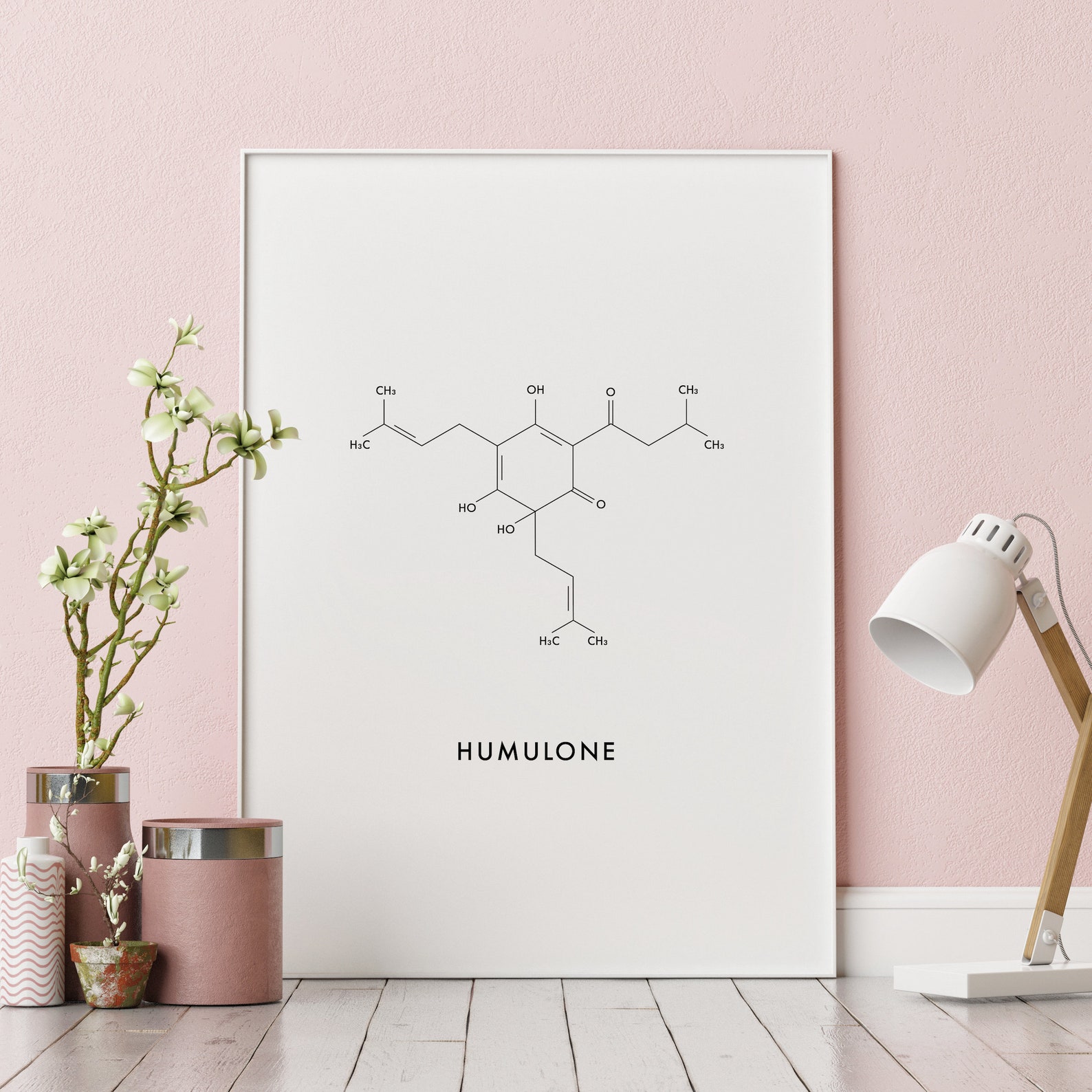 Humulone Beer Hops Molecule Structure Digital Download - Etsy
