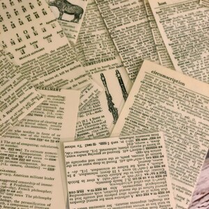 Vintage Dictionary Page Bookmark - Etsy