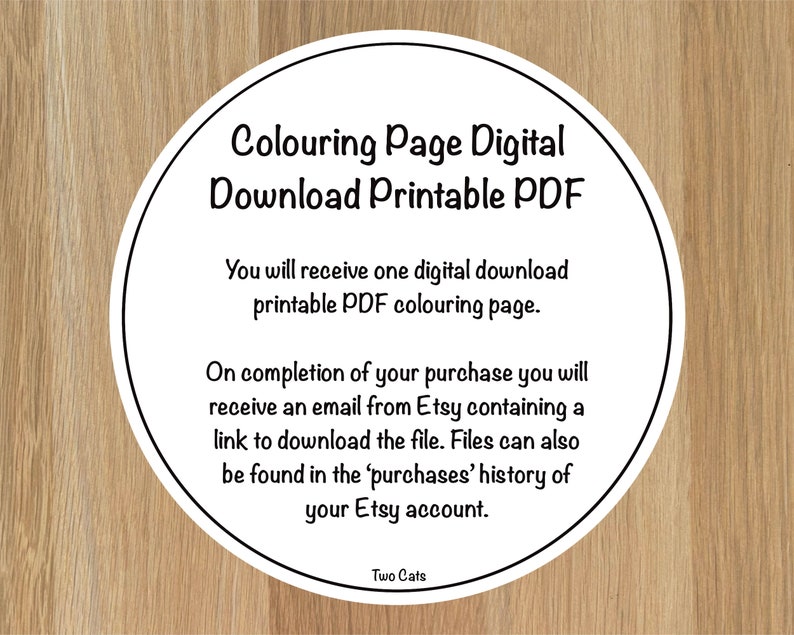 Cat / Kitten Colouring Page Peaceful Poppies, Digital Download ...