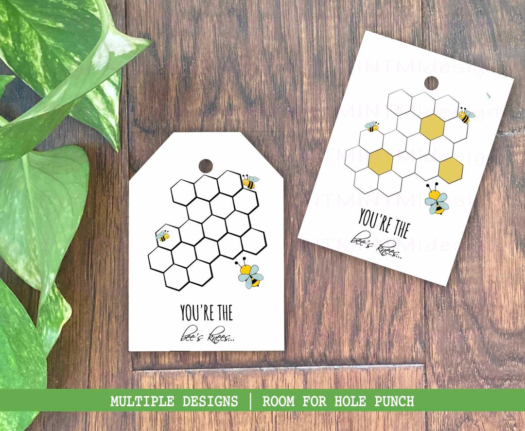 You're the Bee's Knees Gift Tag Bumblebee - Etsy