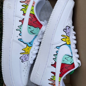 Colorful Drip AF1 Custom Sneakers - Etsy