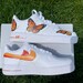 Orange Inspired Custom AF1 Sneakers - Etsy