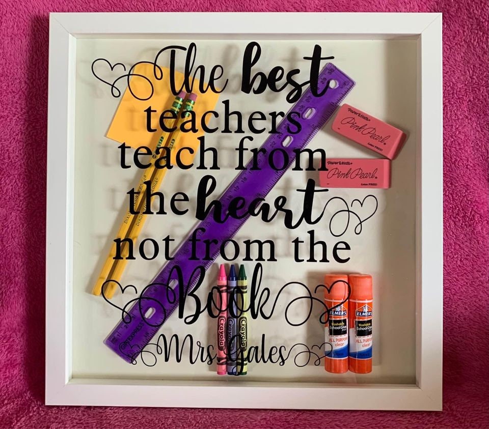 Teacher Shadow Box - Etsy