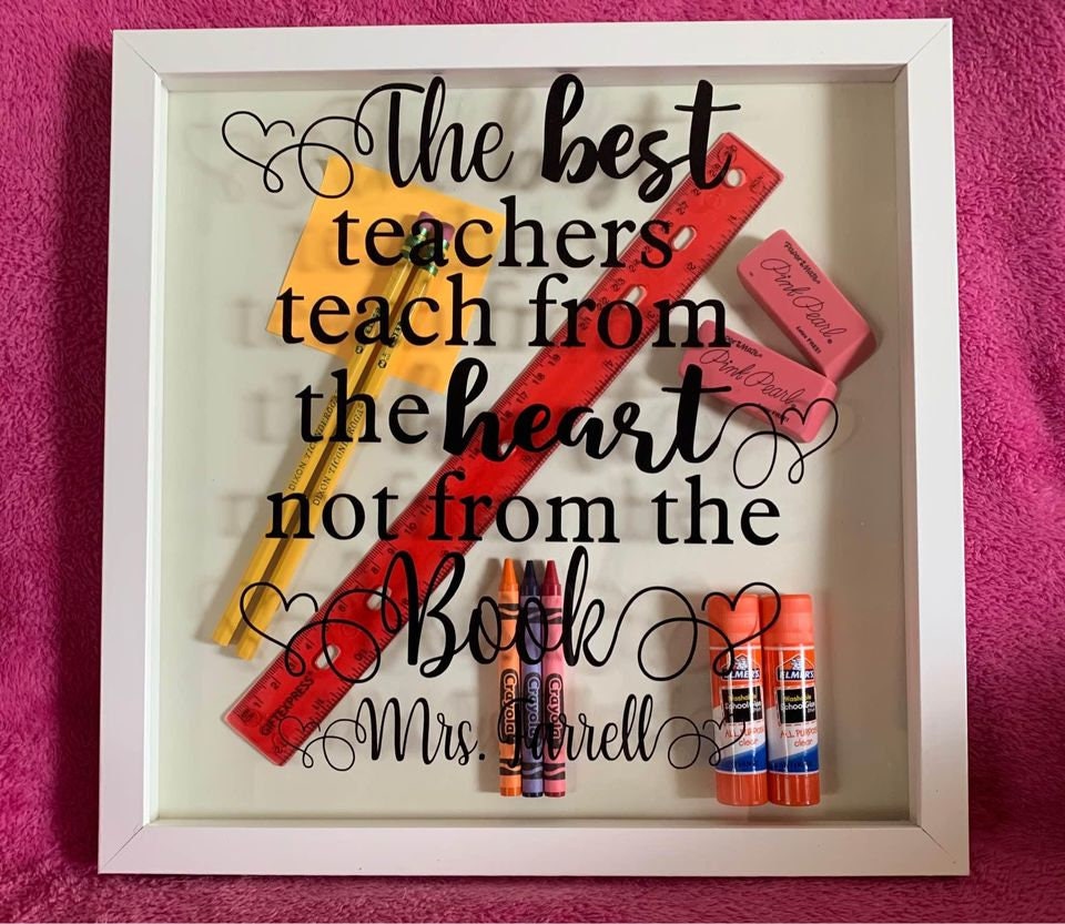 Teacher Shadow Box - Etsy