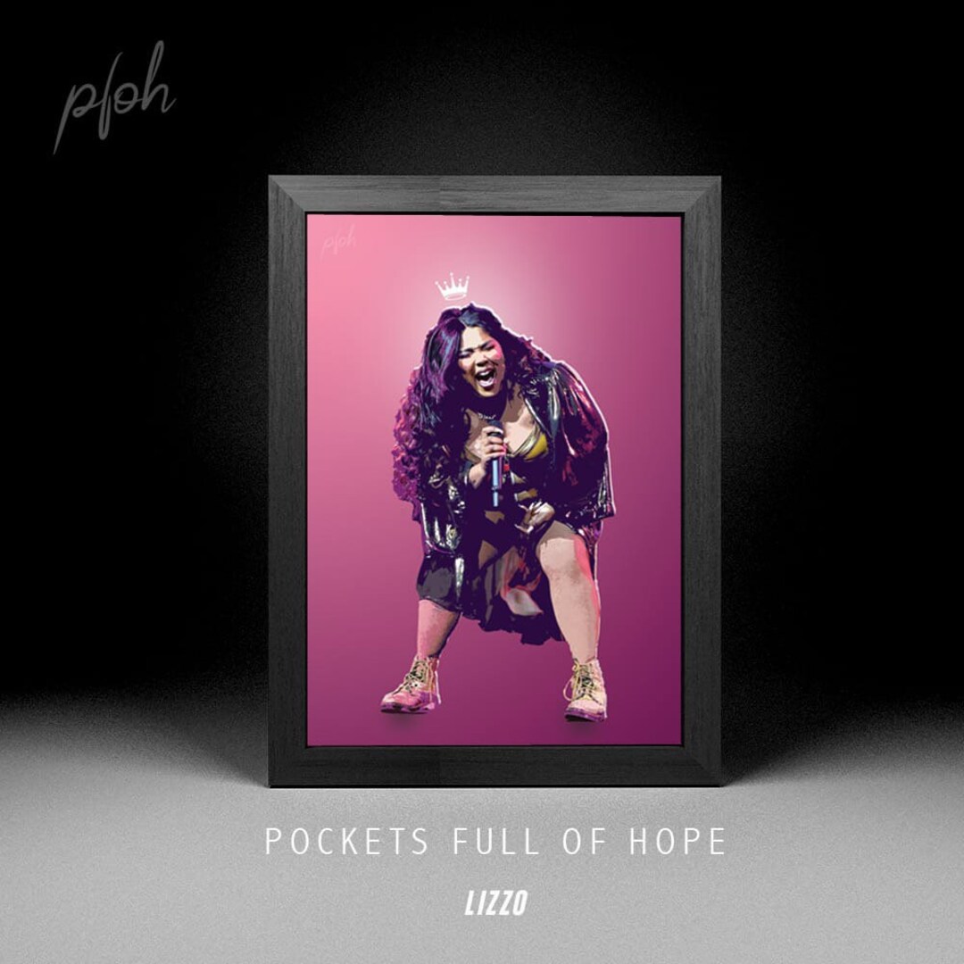 Lizzo Original Art Artwork Print A3 A4 A5 Hip Hop Gift Present Free ...