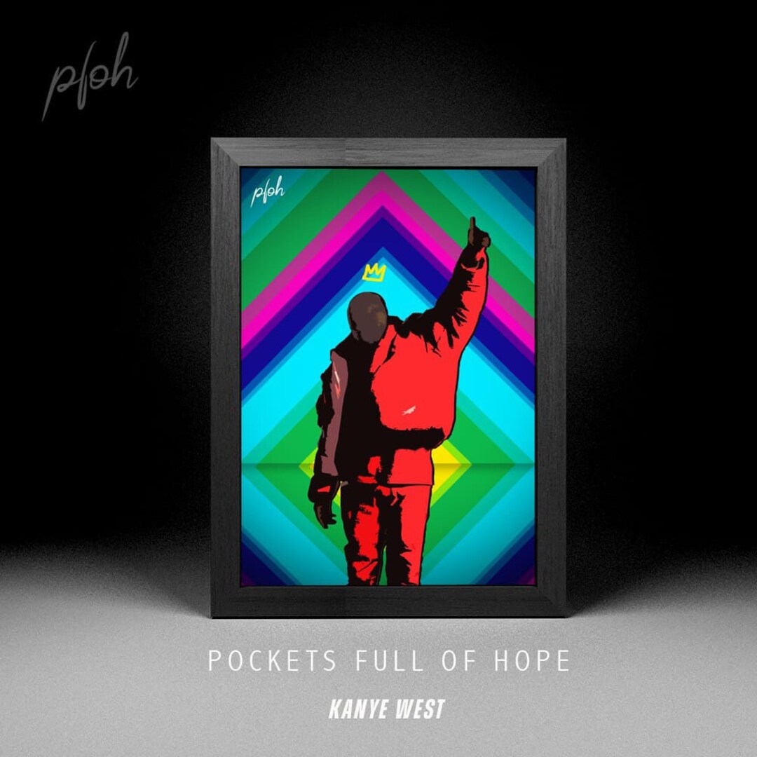 Kanye West Original Art Artwork Print A3 A4 A5 Hip Hop Gift Present ...