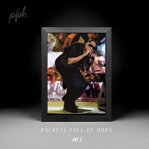 Jay Z Original Art Artwork Print A4 A5 Hip Hop Gift | Etsy