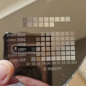 Image Mode Sample and Laser Power/speed Scale - Etsy