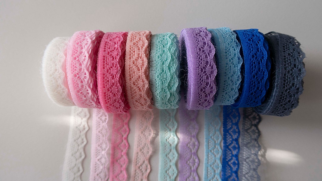 3/5" (1.5cm) 9 Colors of Webbing Lace Trim - Etsy