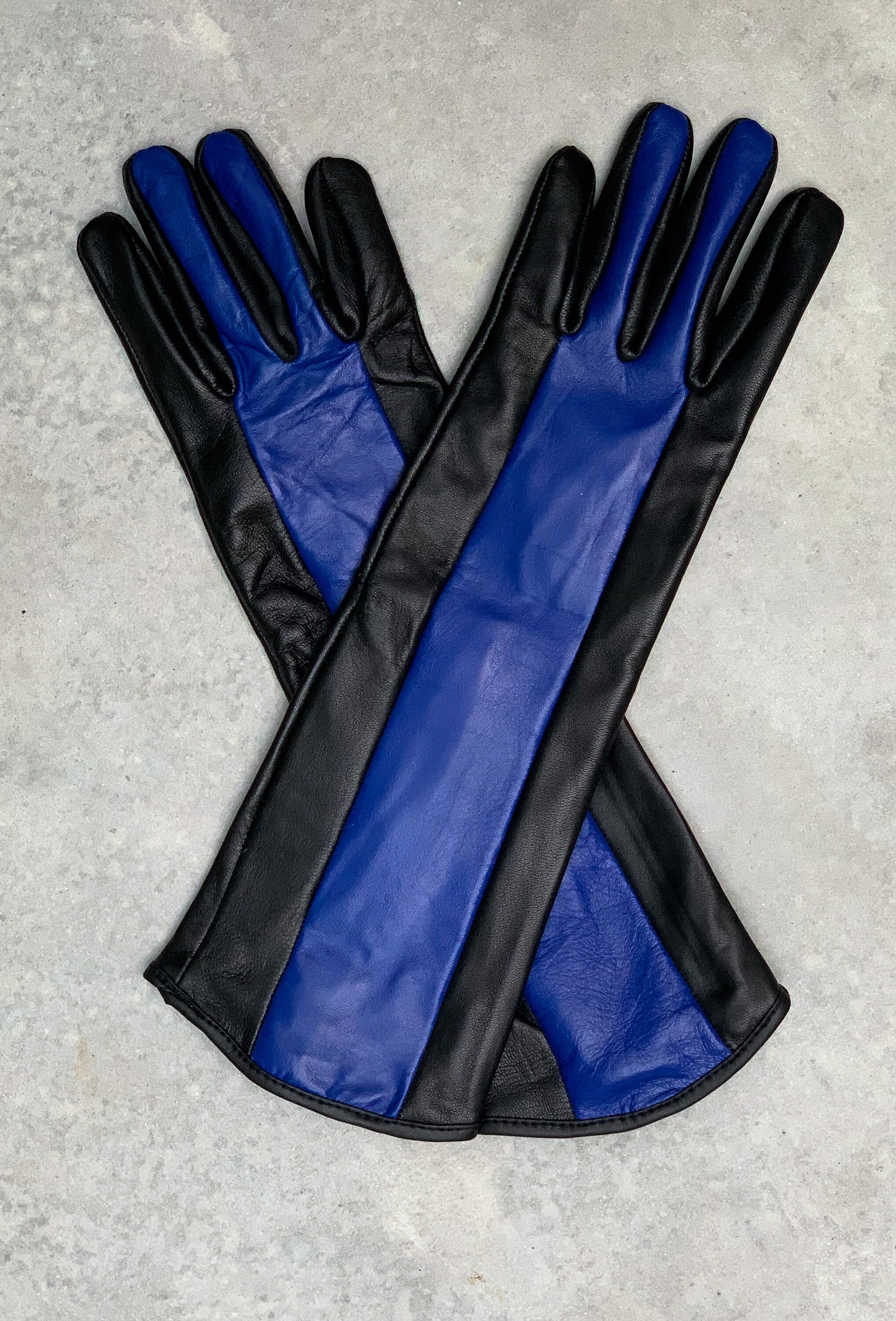 Leather Gloves for Night Wing Cosplay/long Gauntlet/lamb Skin | Etsy