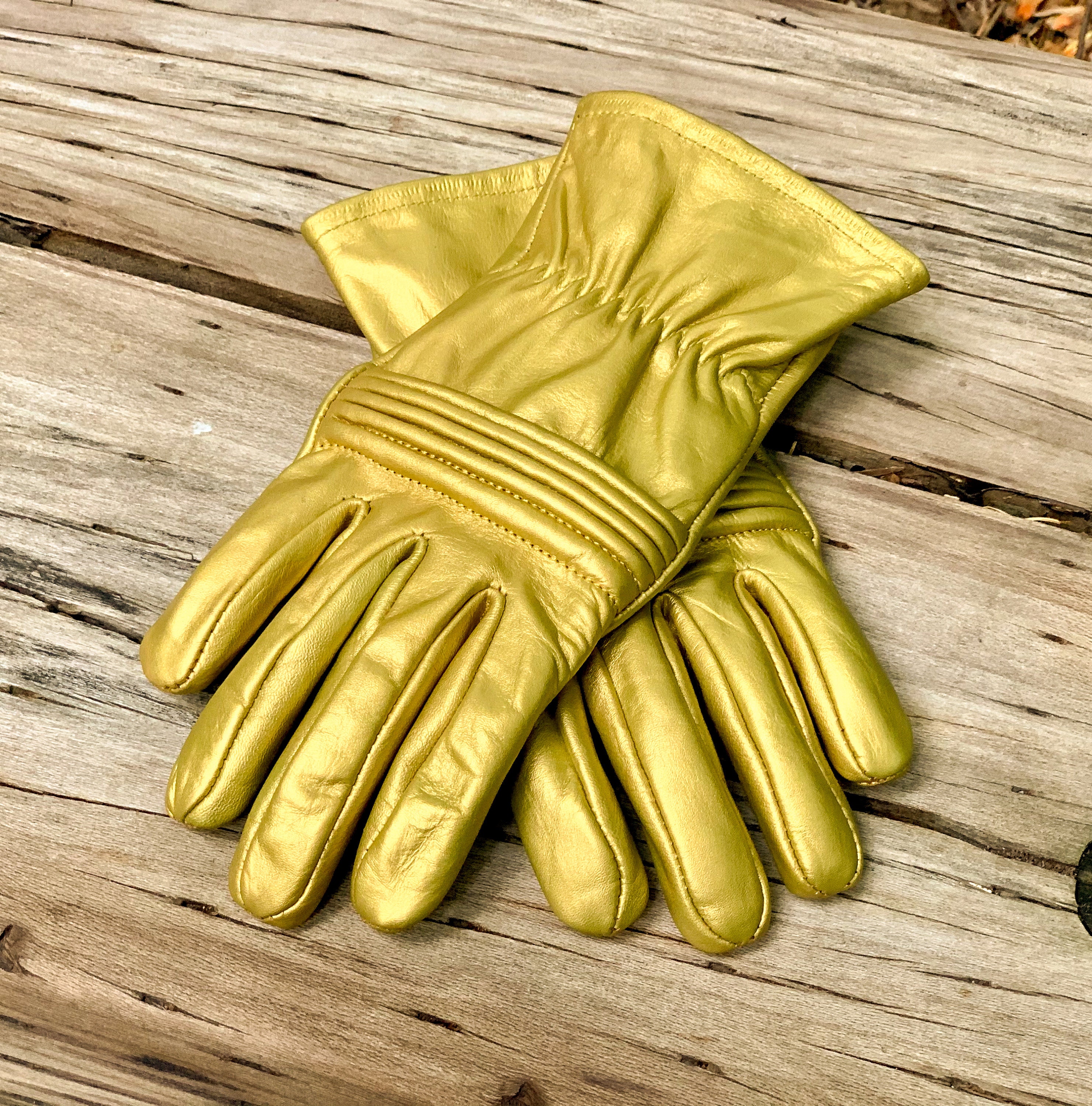 Ranger Hero Gloves for Cosplay/short Gauntlet/top Grain Cowhide/gold - Etsy