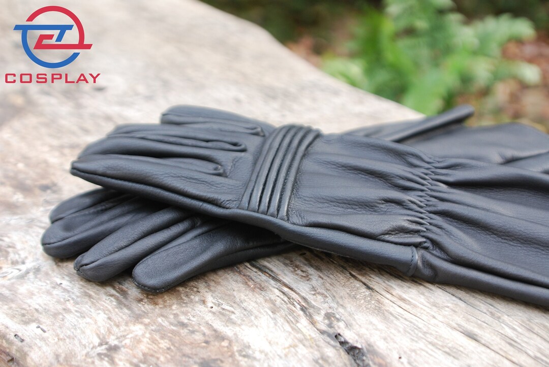 Leather Gloves for Power Rangers Cosplay/long Gauntlet/top Grain ...