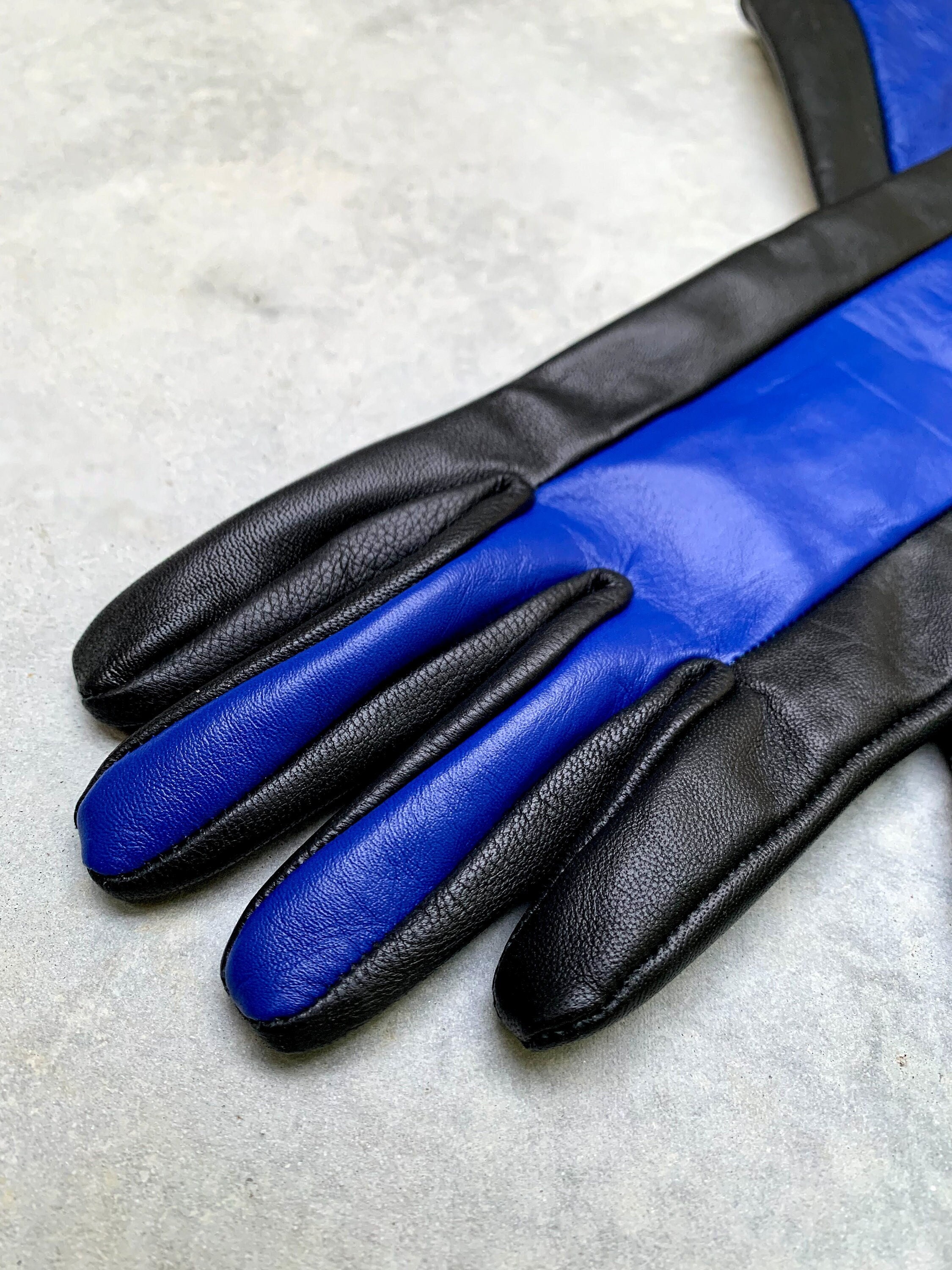 Leather Gloves for Night Wing Cosplay/long Gauntlet/lamb Skin | Etsy