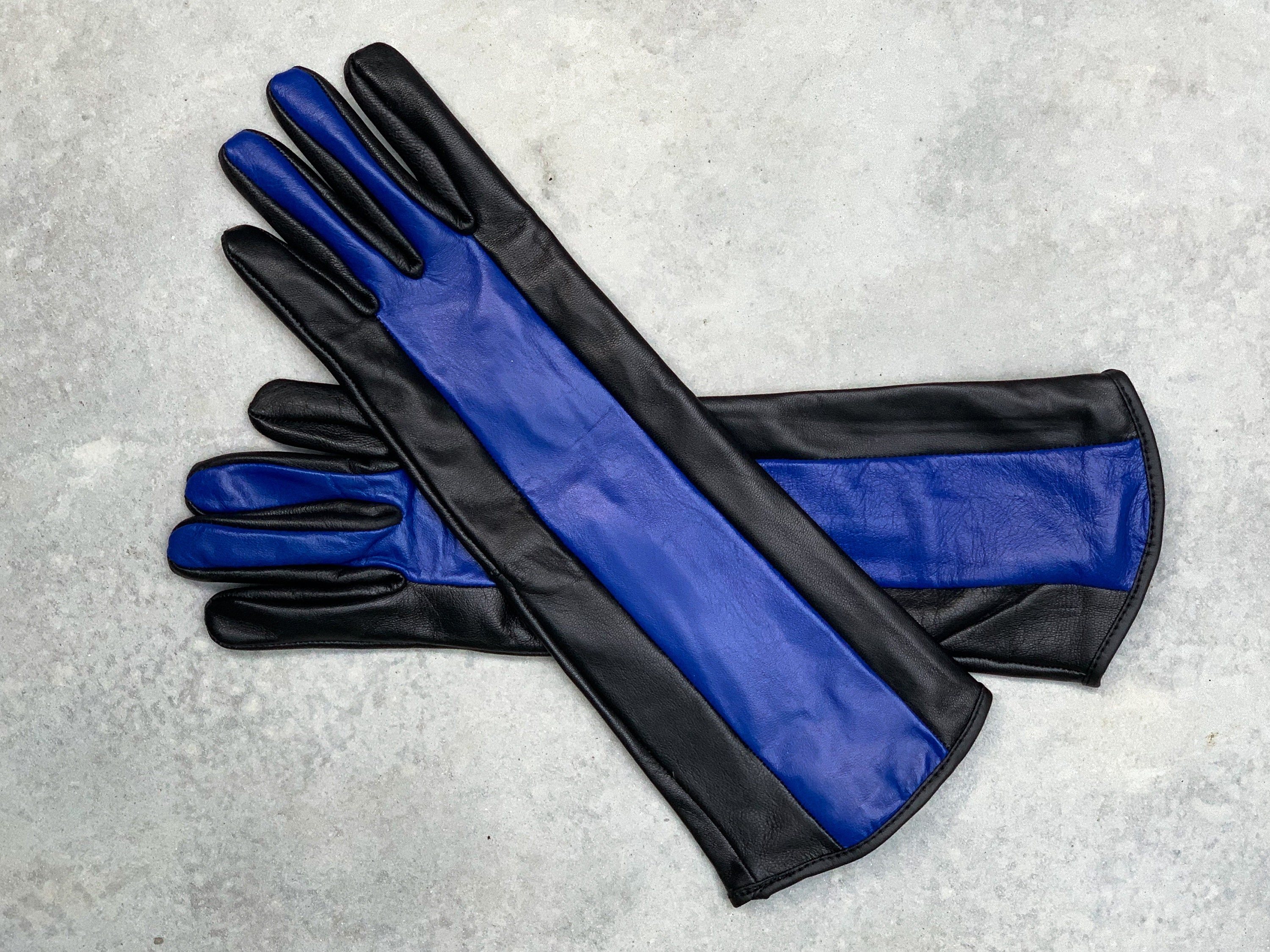 Leather Gloves for Night Wing Cosplay/long Gauntlet/lamb Skin | Etsy